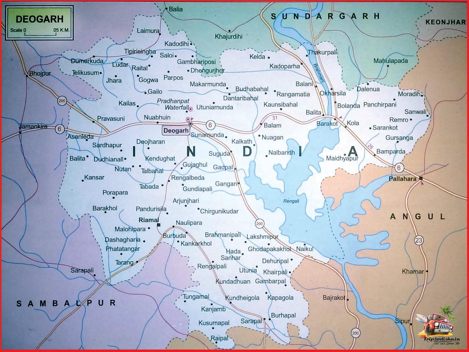Tourist Map - Trip2Odisha.In, Deogarh, India, Dashavatara Temple ...