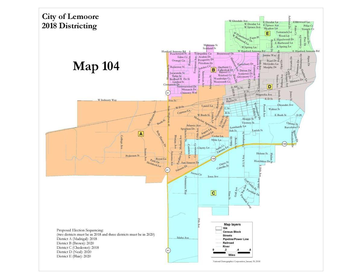 Lemoore Selects Voting District Map | Lemoore | Hanfordsentinel ...