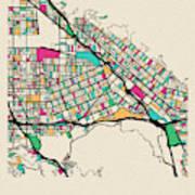 Burbank, United States City Map Art Print By Inspirowl Design, Burbank ...