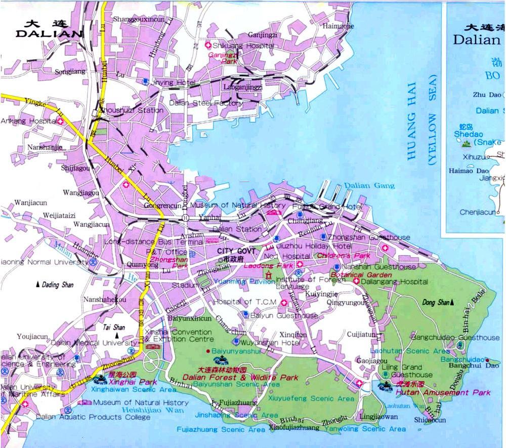 Dalian Map City Of China | Map Of China City Physical Province Regional ...